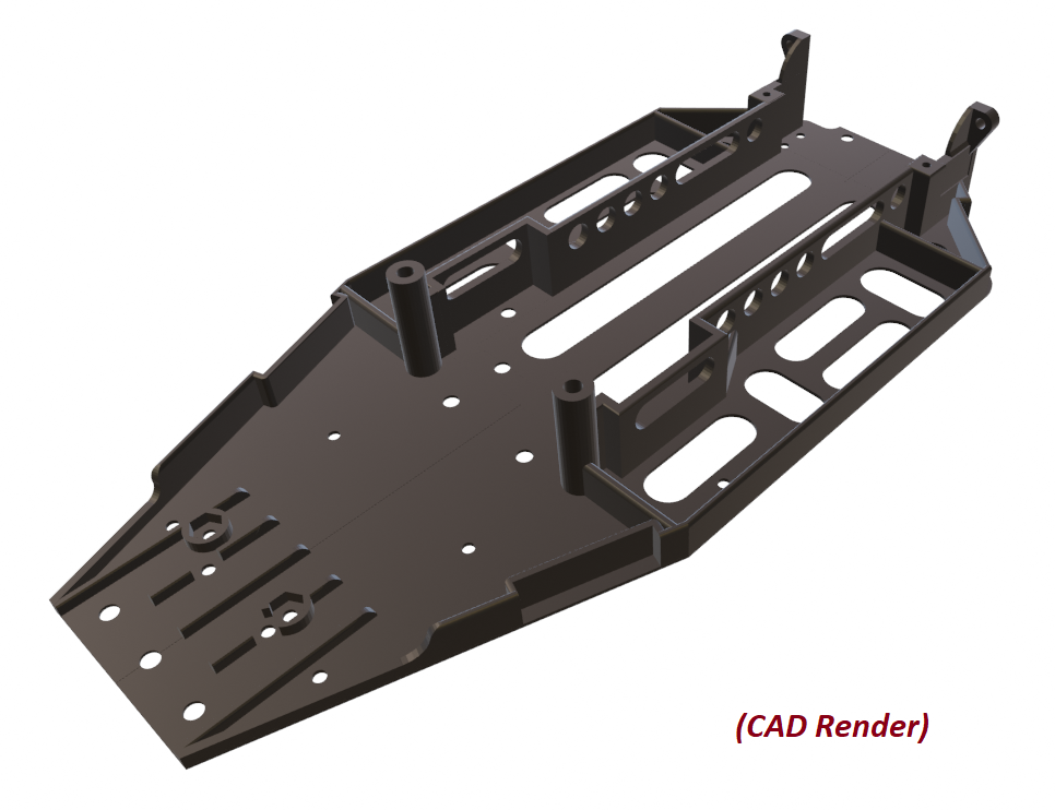 Losi'91 Detroit Worlds Conversion Kit - Chassis Top Section Plastic ...